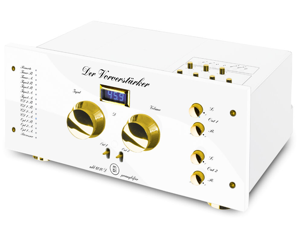 MBL Reference Line Preamplifier 6010 D (biały/złoto). Przedwzmacniacz ...